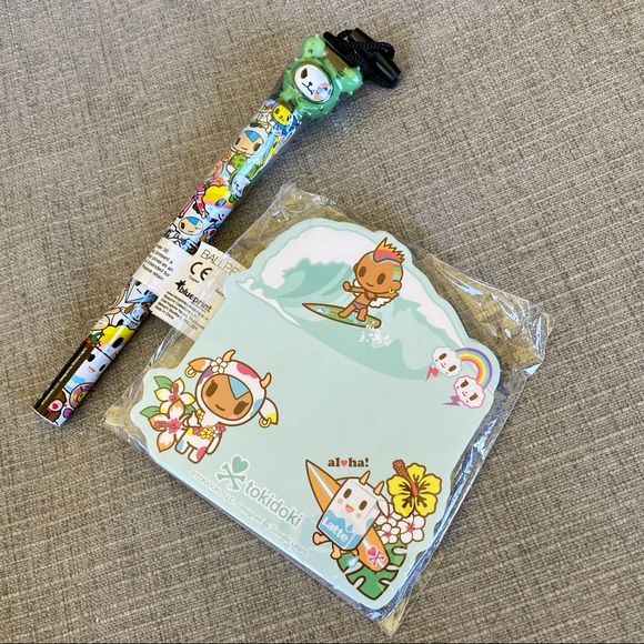tokidoki | Office | New Set 3 Tokidoki Hawaii Collection Pen Notepad ...